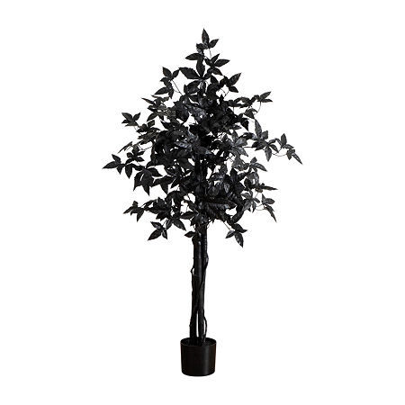 Click here for Nearly Natural 4ft Black Maple Indoor Artificial T... prices