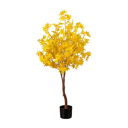 Click here for Nearly Natural 4ft Pre-Lit Yellow Autumn Maple Art... prices