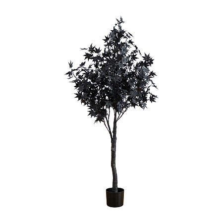 Click here for Nearly Natural 5ft Pre-Lit Black Maple Lighted Ind... prices