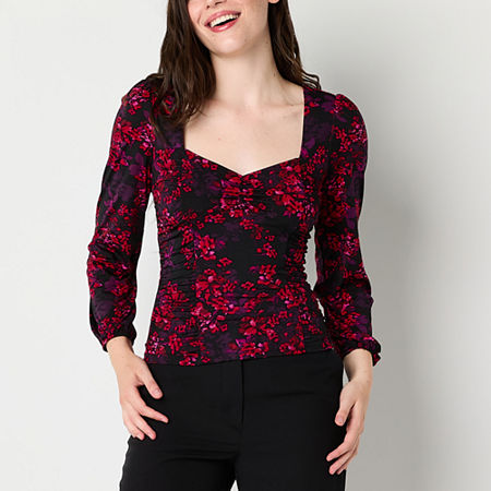 Click here for Brannan Womens Sweetheart Neck Long Sleeve Blouse... prices