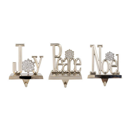 Click here for Northlight Peace Joy And Noel Metal Christmas Stoc... prices