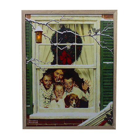 Click here for Northlight Lighted Norman Rockwell Canvas Art  One... prices