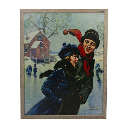 Click here for Northlight Fiber Optic Norman Rockwell Canvas Art... prices