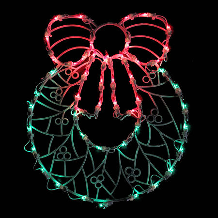 Click here for Northlight 16in Prelit Wreath Christmas Window Dec... prices