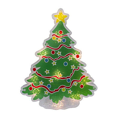 Click here for Northlight 12.5in Prelit Tree Christmas Window Dec... prices