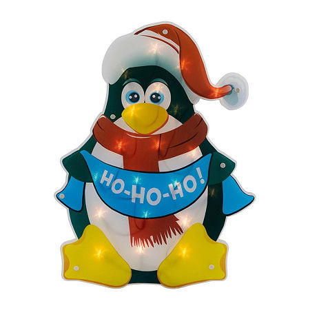 Click here for Northlight 17.5in Prelit Penguin Christmas Window... prices