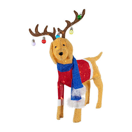 Click here for Northlight Led Dog Wearing Antlers Christmas Yard... prices