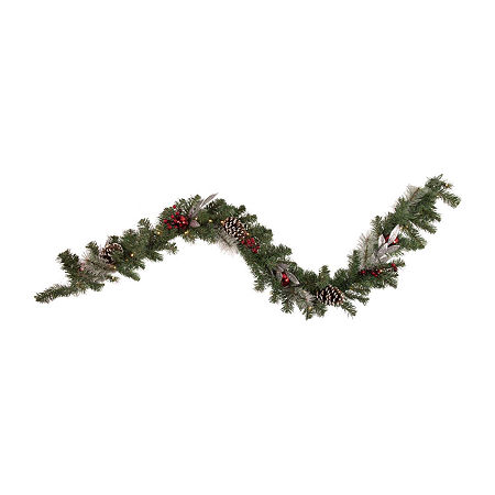 Click here for Northlight Frosted Pre-Lit Christmas Indoor Garlan... prices