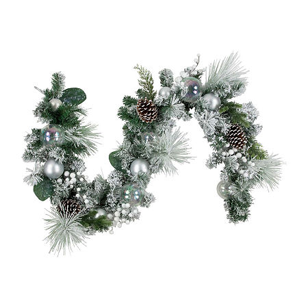 Click here for Northlight Flocked Pine Unlit Christmas Indoor Gar... prices