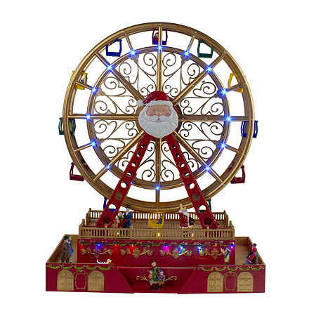 Click here for Northlight 20in Led And Musical Santa Ferris Wheel... prices