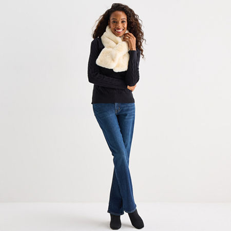 Click here for Mixit Faux Fur Muffler Wrap Scarf  One Size  Beige prices