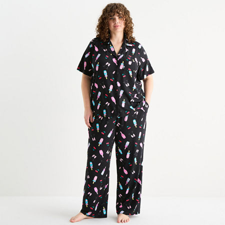 Click here for Sleep Chic Womens Short Sleeve 2-pc. Plus Pajama S... prices