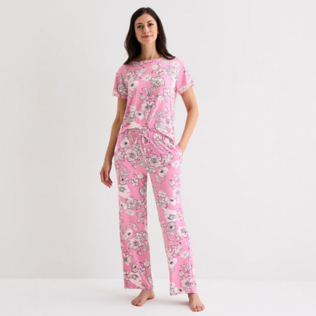 Click here for Jaclyn Womens Round Neck Short Sleeve 2-pc. Pajama... prices