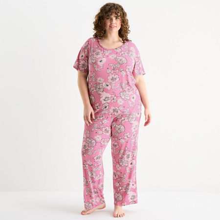 Click here for Jaclyn Womens Round Neck Short Sleeve 2-pc. Plus P... prices