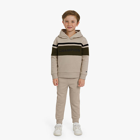 Click here for Boys (4-7) Champion(R) Pieced Hoodie & Tapered Jog... prices