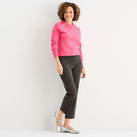 Click here for Liz Claiborne Emma Womens Stretch Fabric Slim Mid... prices