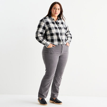 Click here for St. Johns Bay Womens Mid Rise Wide Leg Corduroy Pa... prices