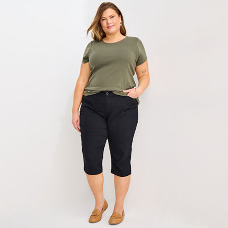 Click here for St. Johns Bay Womens Plus High Rise Capri Pant  24... prices