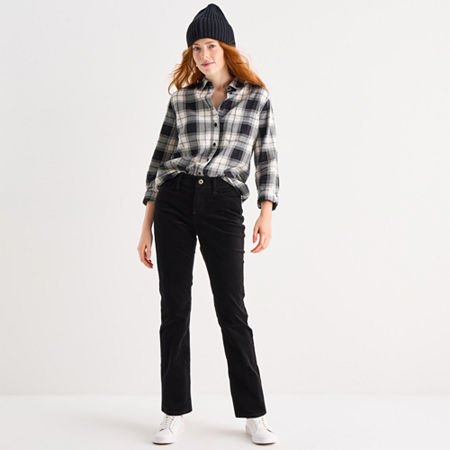 Click here for St. Johns Bay Womens Mid Rise Straight Corduroy Pa... prices