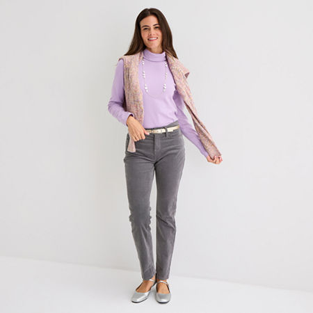 Click here for St. Johns Bay Womens Mid Rise Straight Corduroy Pa... prices