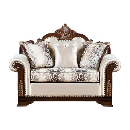 Click here for Dulupen Roll-Arm Upholstered Loveseat  One Size  B... prices