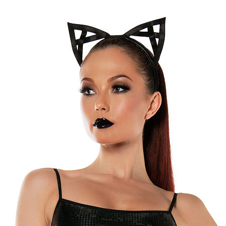Click here for Womens Bondage Kitty Ears Costume  One Size  Black prices