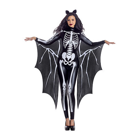 Click here for Womens Battie Skeleton Costume  Large  Black prices