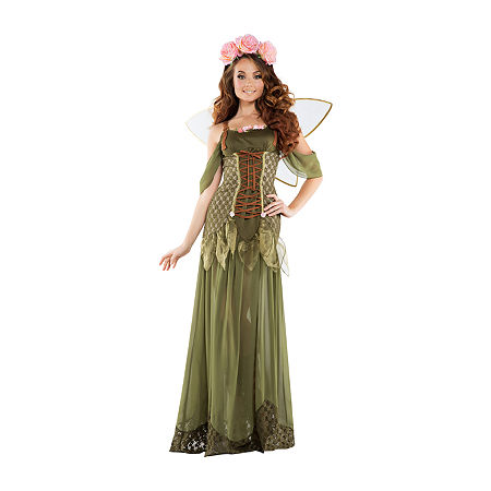Click here for Womens Rose Fairy Princess Costume  Large  Green prices