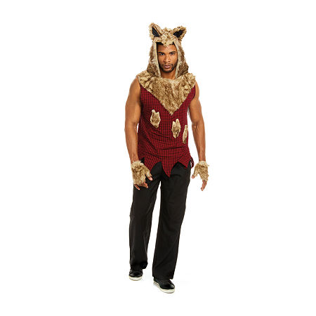 Click here for Mens Big Bad Wolf Costume  Xx-large  Red prices
