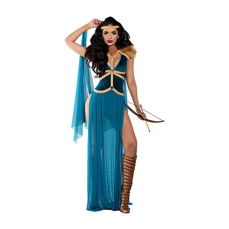 Click here for Womens Maiden Of The Throne Costume  Large  Blue prices