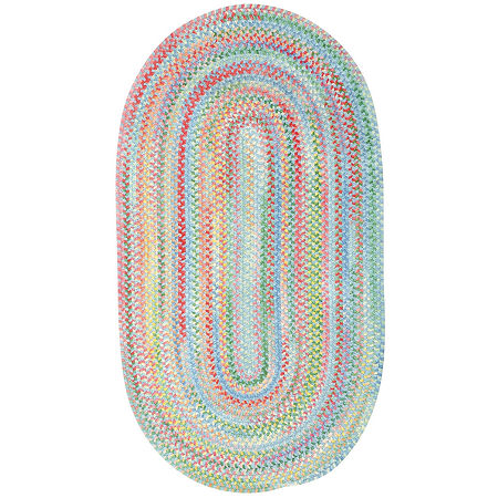 Click here for Capel Babys Breath Oval Braided Rug  One Size  Blu... prices