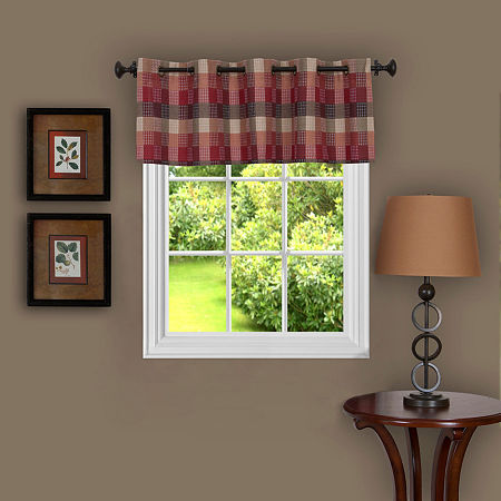 Click here for Achim Harvard Plaid Grommet Valance - 58x14 prices