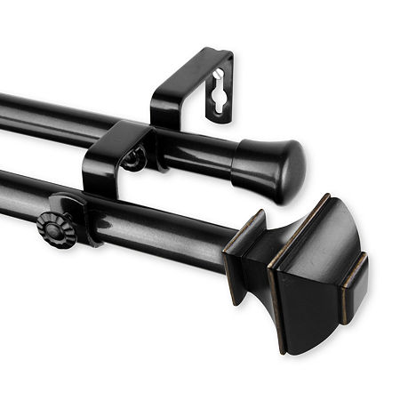 Click here for Rod Desyne Marion Double Curtain Rod  One Size  Bl... prices