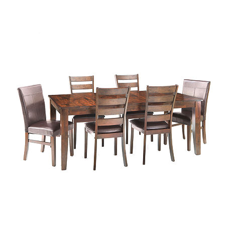 Click here for Landry 7-Piece Dining Set  One Size  Raisin prices