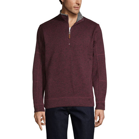 Click here for Victory Heather Fleece Pullover  Large  Red prices