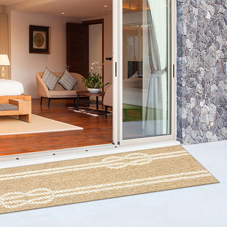 Click here for Liora Manne Capri Ropes Runner  One Size  White prices