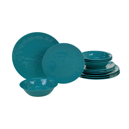 Click here for Certified International Teal Melamine 12-Pc. Dinne... prices