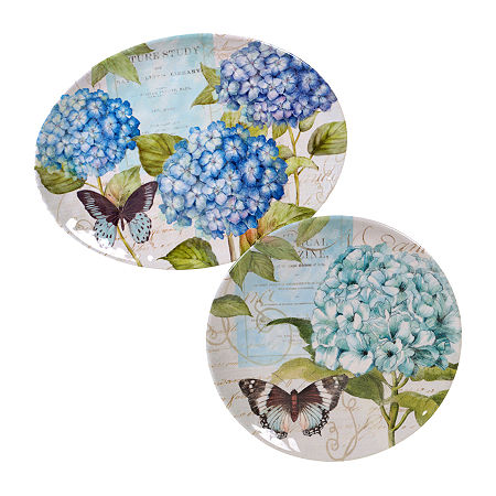 Certified International Hydrangea Garden Melamine Dinnerware Collection