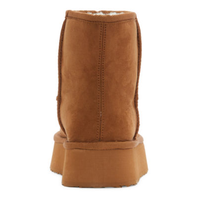 Arizona Jean Co Womens Ruthie Platform Flat Heel Winter Boots, Color ...