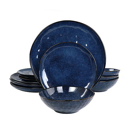Click here for Elama 12-pc. Stoneware Dinnerware Set  One Size  B... prices