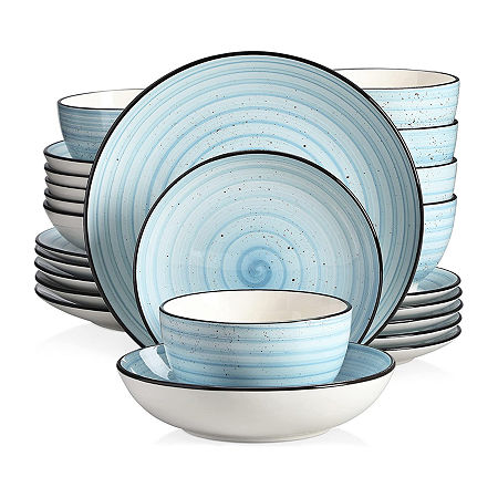 Click here for Elama 24-pc. Stoneware Dinnerware Set  One Size  B... prices