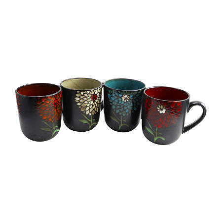 Click here for Gibson 16oz Mug Set 4-pc. Stoneware Dinnerware Set... prices