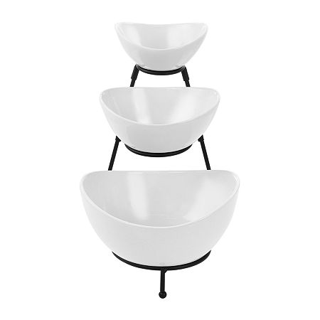 Click here for Elama 3 Tier Set Porcelain Tiered Server  One Size... prices