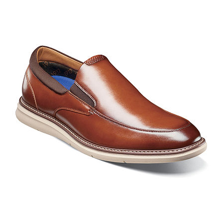 Nunn Bush Mens Chase Moc Toe Slip On - Cognac Multi