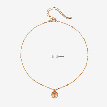 Click here for Bijoux Bar Delicates Gold Tone Tree Of Life Womens... prices