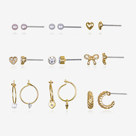 Click here for Bijoux Bar Delicates Gold Tone Womens Glass Bow 9... prices