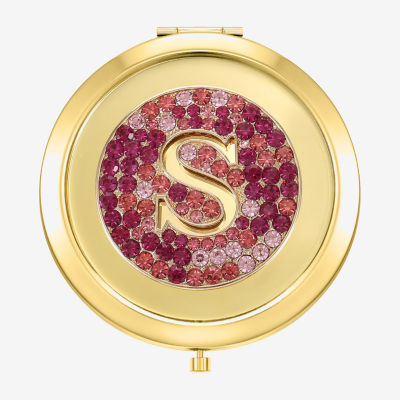 Monet Jewelry Initial Gold Tone Round Compact Mirror - JCPenney