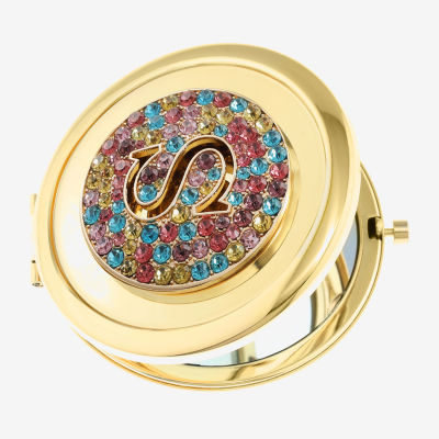 Monet Jewelry Initial Gold Tone Round Compact Mirror - JCPenney