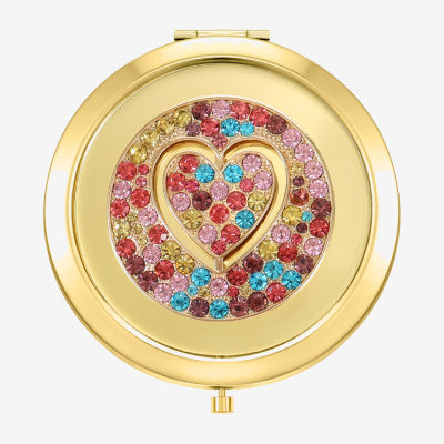 Monet Jewelry Initial Gold Tone Round Compact Mirror - JCPenney