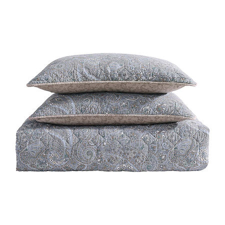 Click here for Stone Cottage-Emilia Quilt-Sham Set - Dusty blue prices
